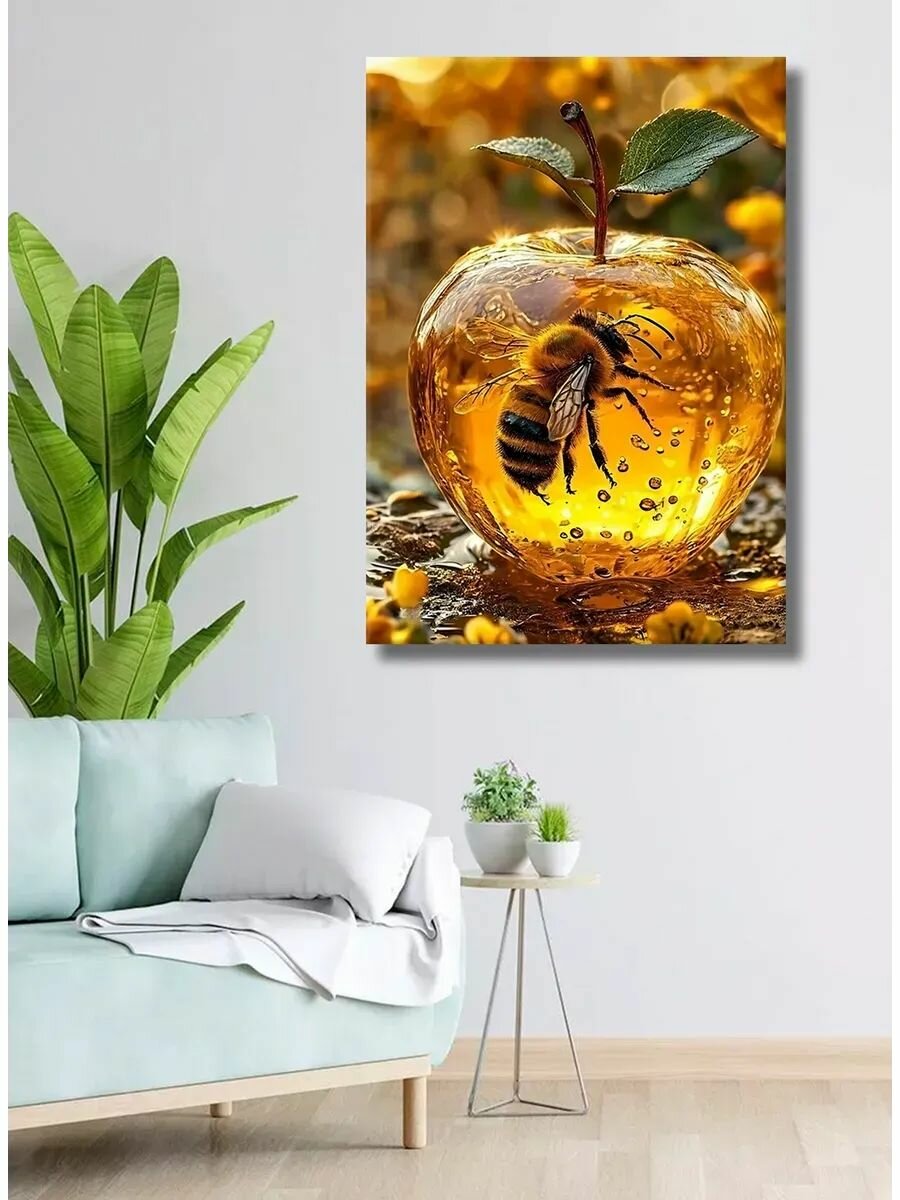 Картина "Пчела в раю", для интерьера 30х40см 1шт.