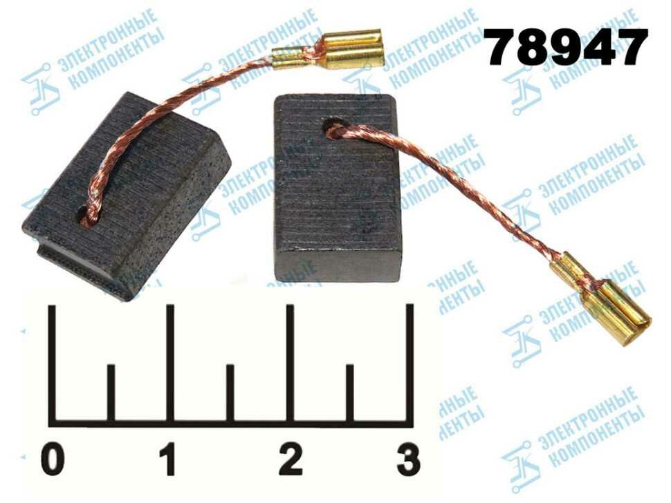 Щетка угольная 6*11*16 Интерскол №590 (2 штуки)