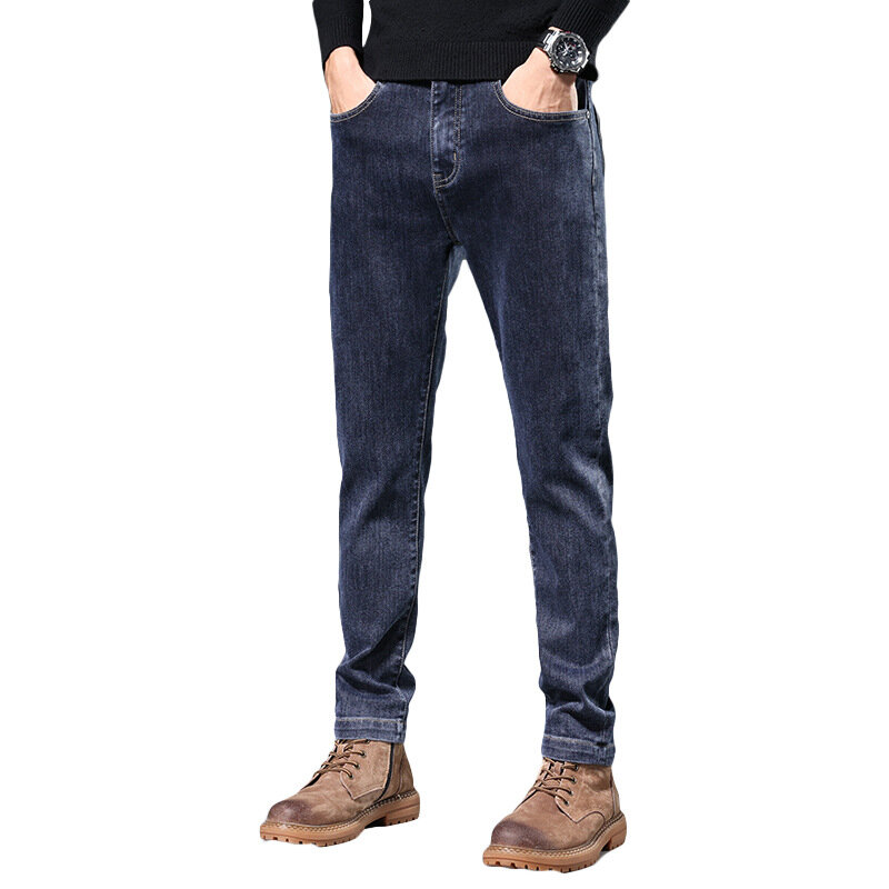 Мужские джинсы Чистый цвет / прямые B1, LI Mall талии_28