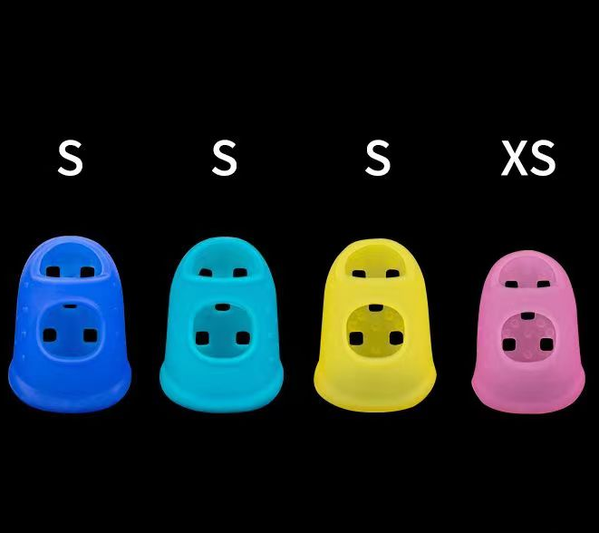 Защитные накладки на пальцы для детей для игры на гитаре, укулеле, скрипке, утолщенные силиконовые накладки на левую