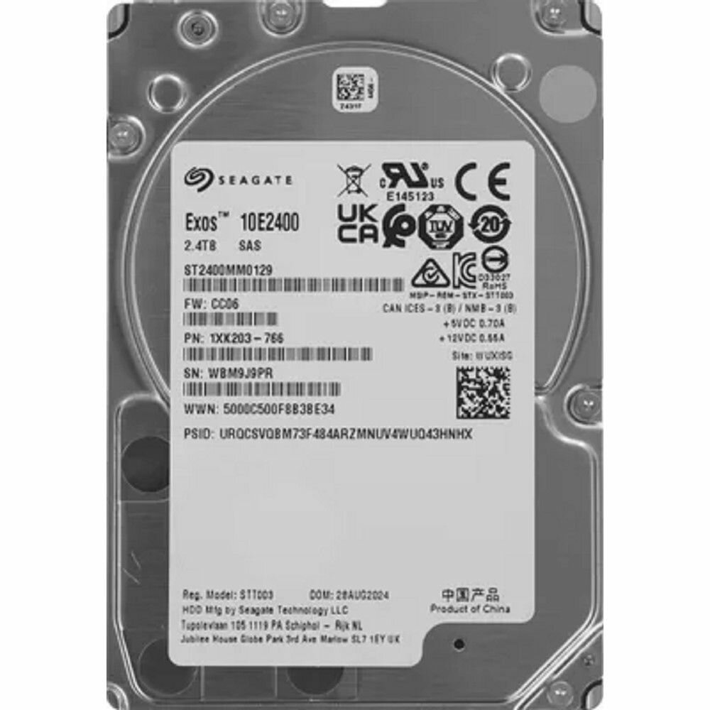 Seagate Жесткий диск 2.4TB Enterprise Performance 10K.9 ST2400MM0129