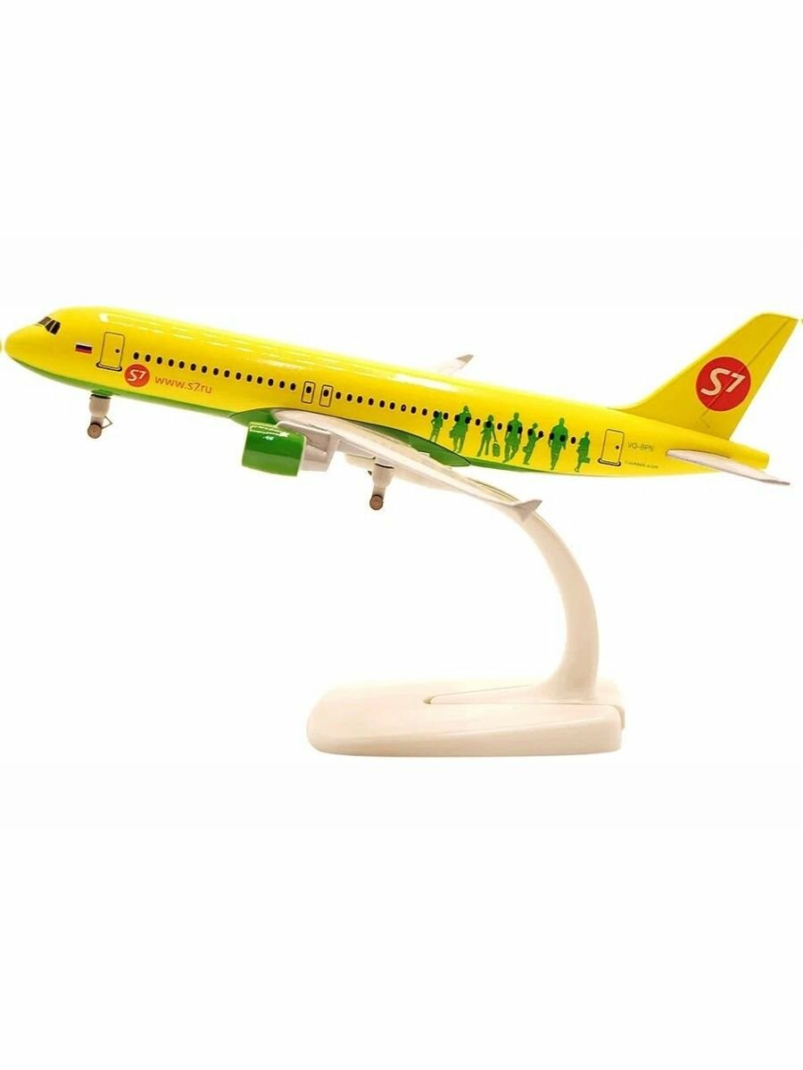 Металлическая модель самолета 16cm A320 S7