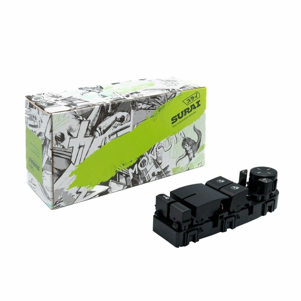 Блок управления стеклоподъемника SURAI для Lada Granta 2 кнопки (SR 00756, аналог 2170380000000)