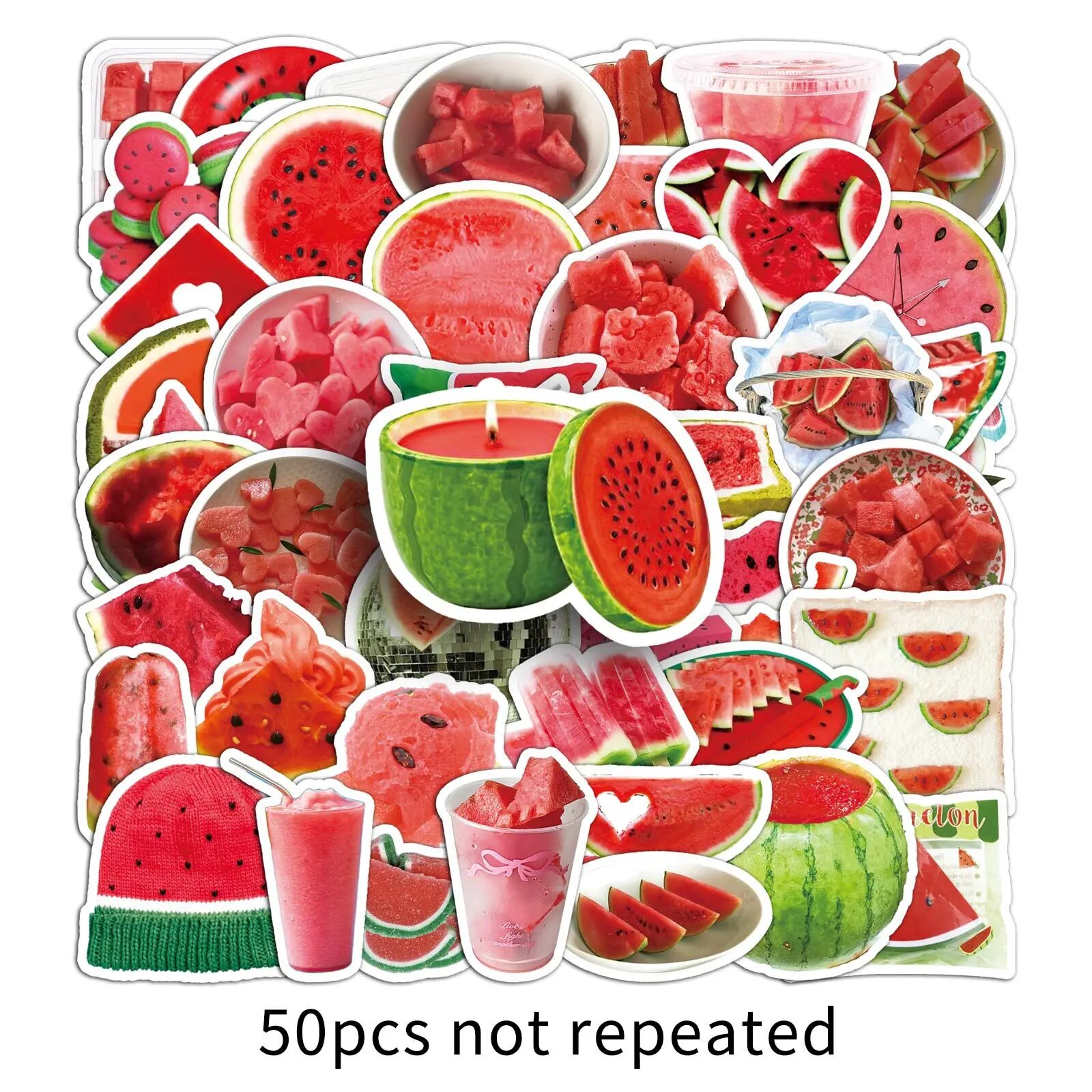 Набор стикеров с клубникой 50 шт. 50pcs B