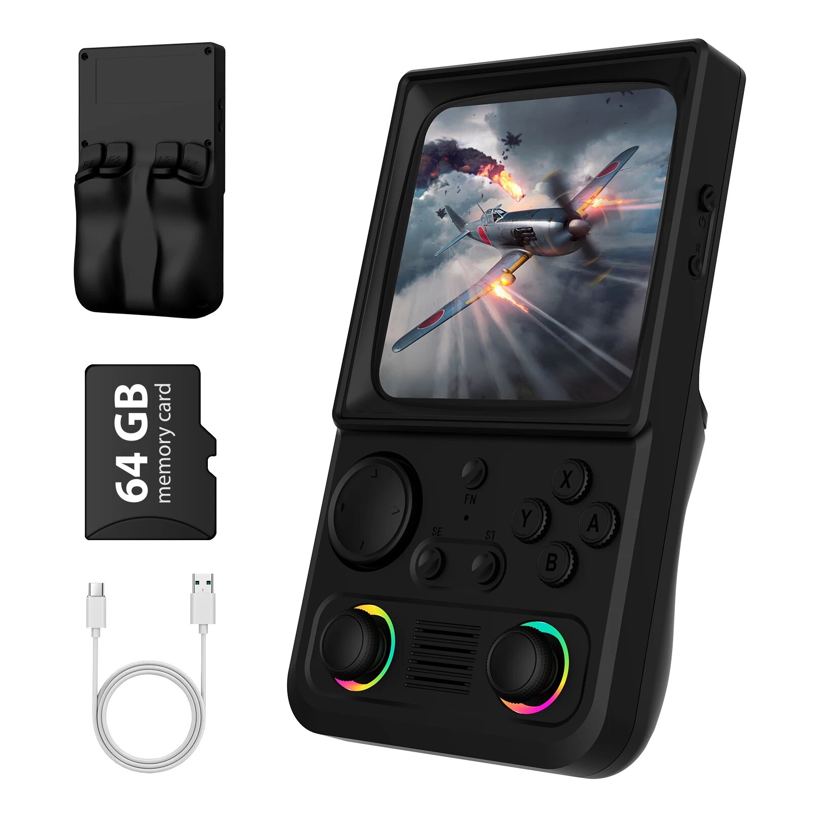Портативная игровая консоль AISLPC R36T MAX, Black, 64G