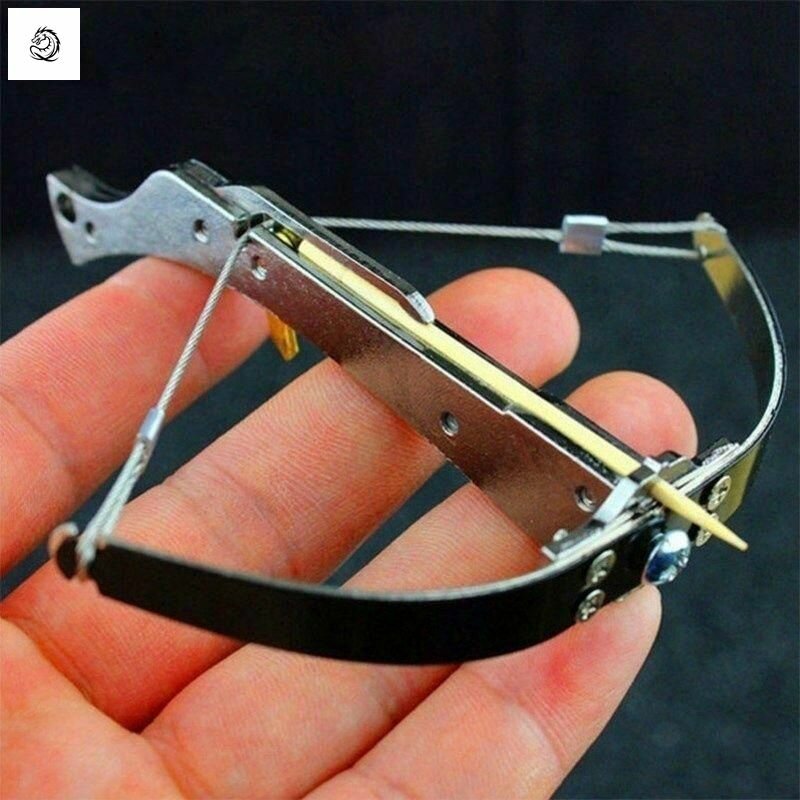 Мини-арбалет для зубочисток карманный тренажер для меткости и развлечений