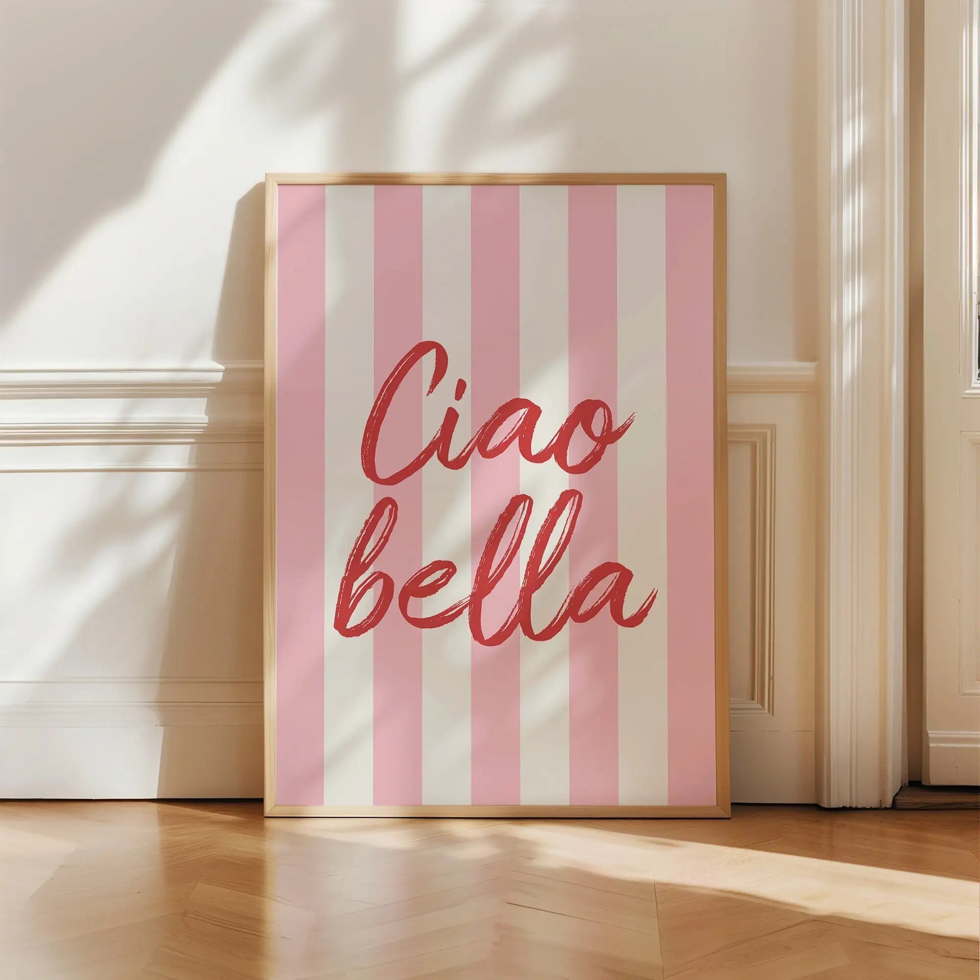 Ciao Bella, настенный декор, розовый, 20x30 см
