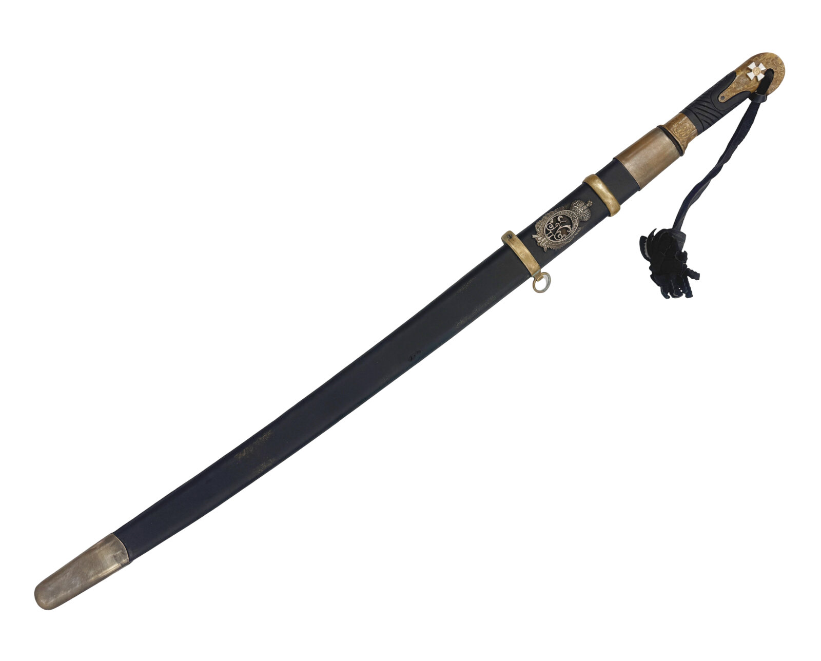 Шашка офицерская казачья Ушастая "Августейшему шефу", обр.1838 г. состаренная