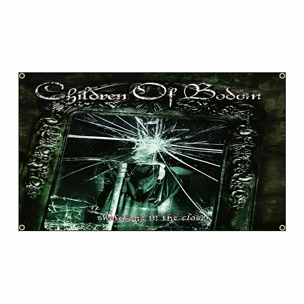 Флаг Children of Bodom 60x90 см, темно-зеленый