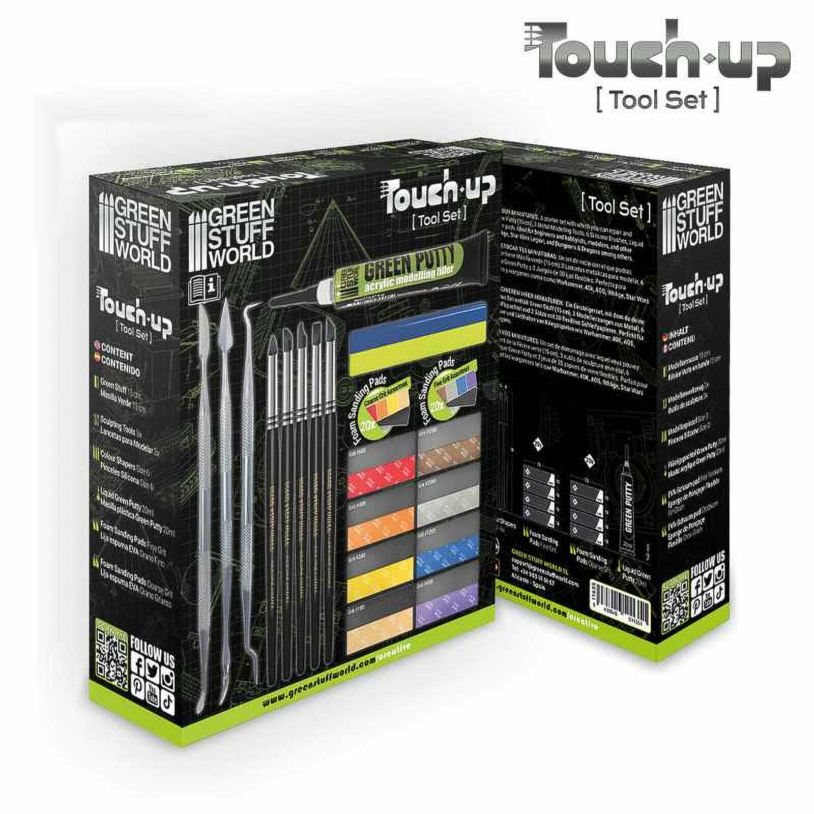 Набор инструментов для моделирования Green Stuff World Touch-up Tool set