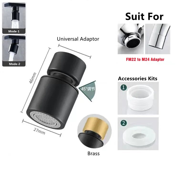 99% Универсал 1440° Вращающийся смеситель для кухни