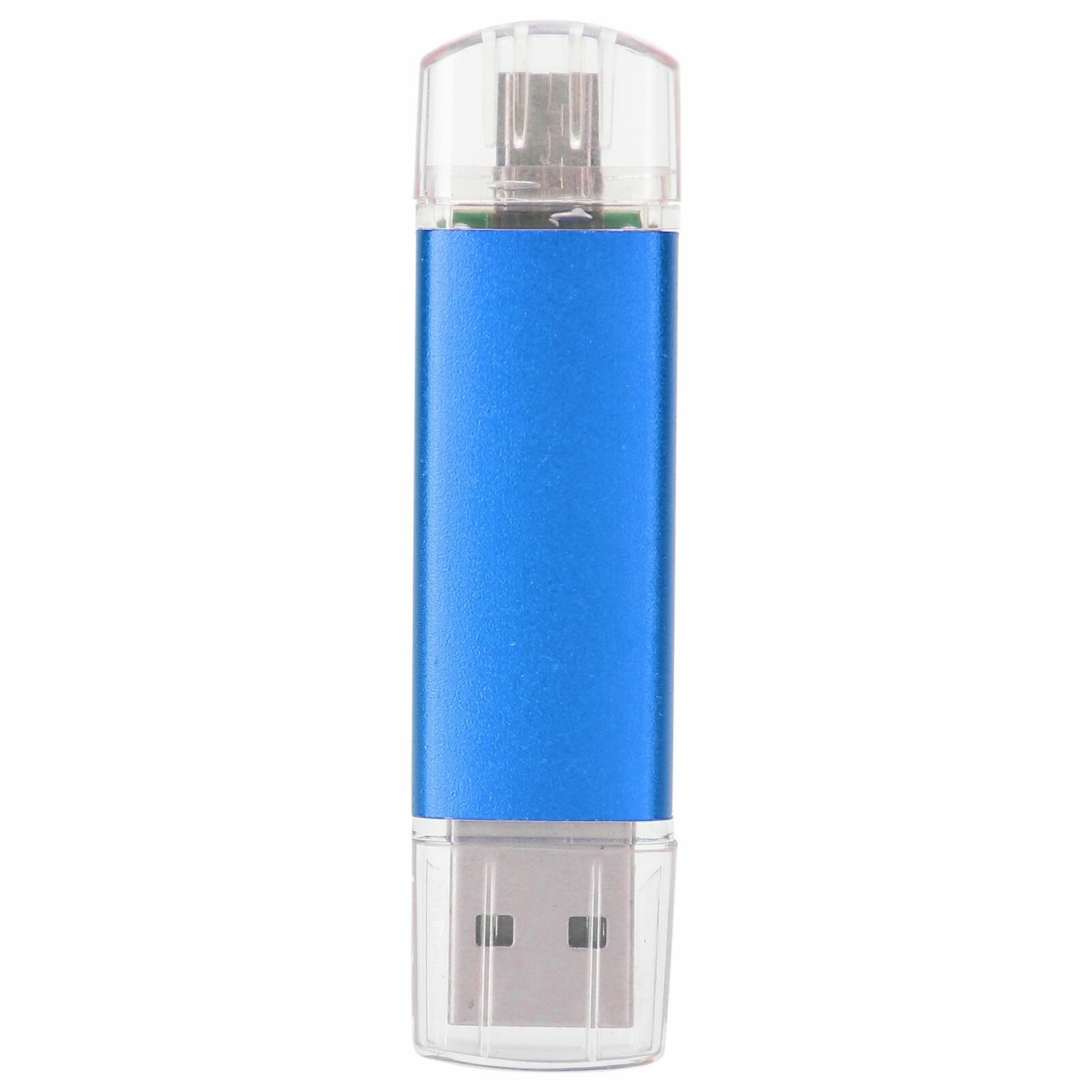 Флешка 2-в-1 OTG USB2.0, 8 ГБ, синий, для телефона/ПК.