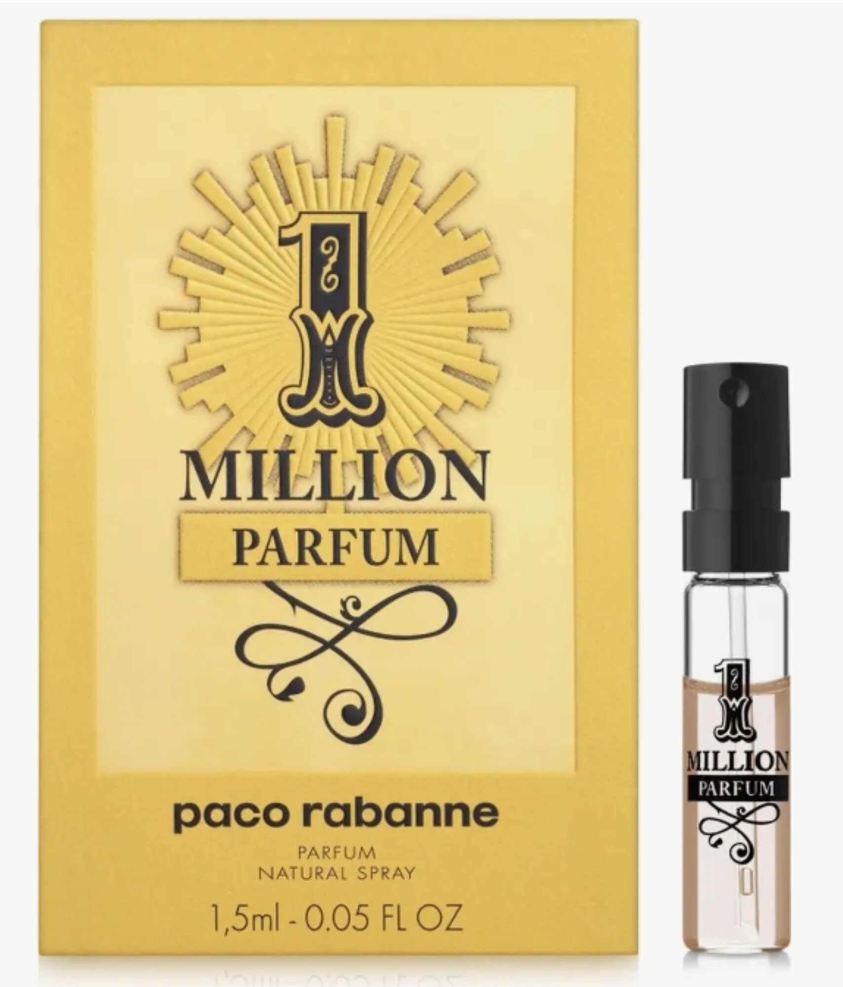 Paco Rabanne 1 Million Parfum, духи, аромат для мужчин, 1,5 мл