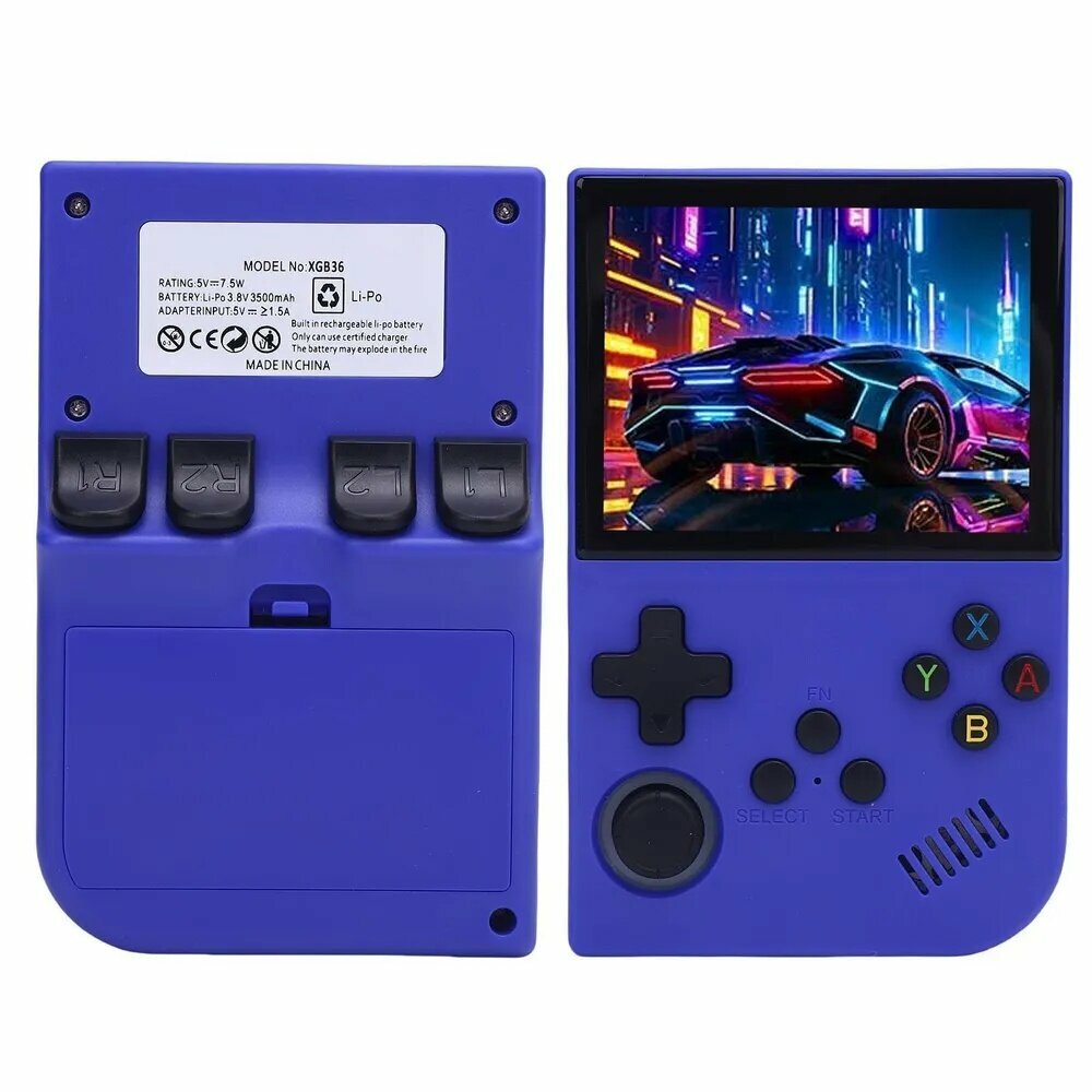 Ретро портативная игровая консоль для системы Linux с открытым исходным кодом, экран 3,5 дюйма, разрешение 640x480, 3500 мАч, портативная видеокарта 64G