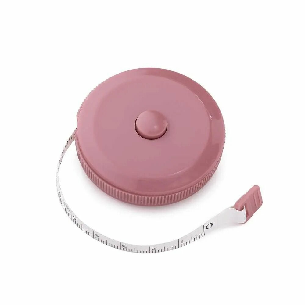 Рулетка- лента швейная портновская,1.5 метра, цвет розовый