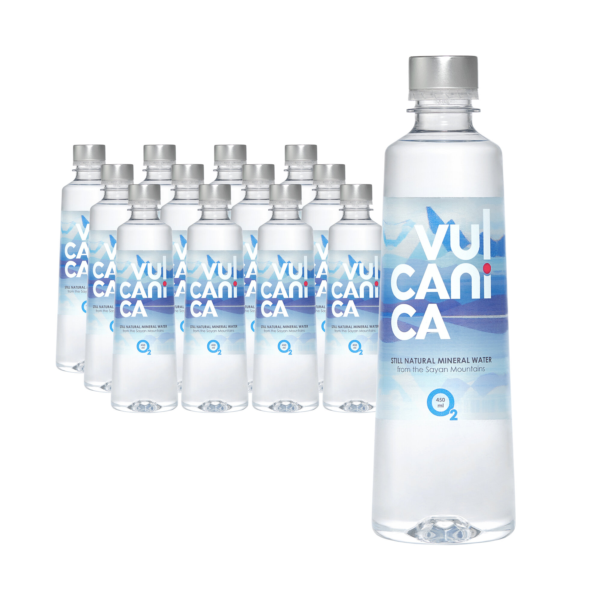 Природная питьевая вода VULCANICA / Вулканика негазированная ПЭТ, 0,45 л (12 штук)