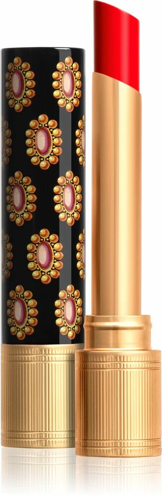 Gucci Beauty Увлажняющая губная помада Rouge de Beaute Brillant/оттенок 25* Goldie Red