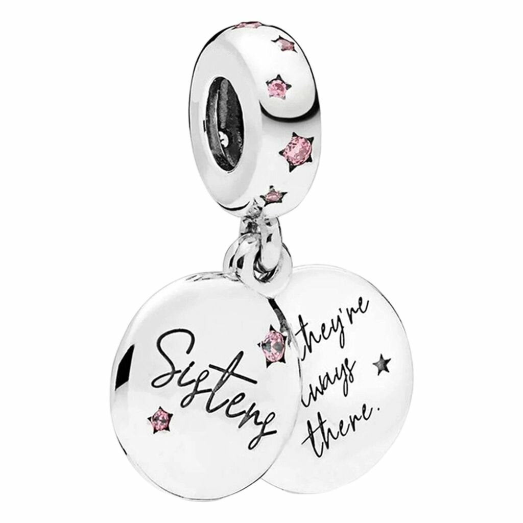 Аксессуары для браслетов из серебряного бисера с бриллиантами-25