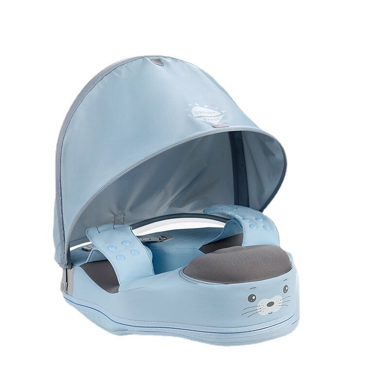 Mambobaby Ненадувной плавательный круг для младенца, тренировочный круг для плавания новорожденного, плавательный круг для детей с регулируемым ремнем, для младенцев 3-24 месяца, вес 13-40 фунтов, с съемным хвостом, антискользящей основой, safety buckle