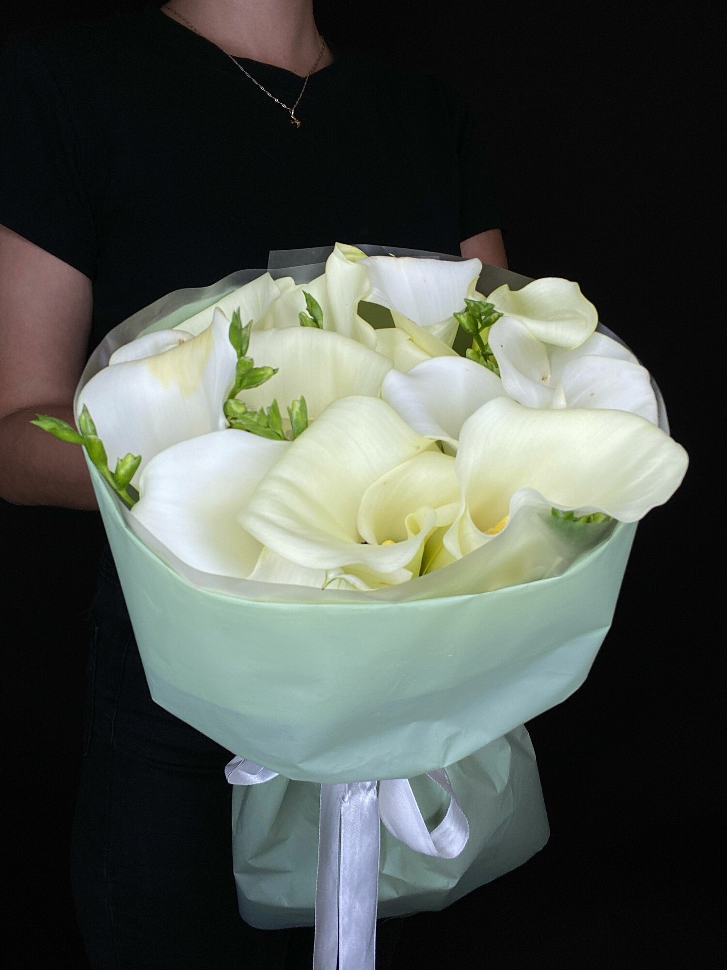 Букет калл и фрезий