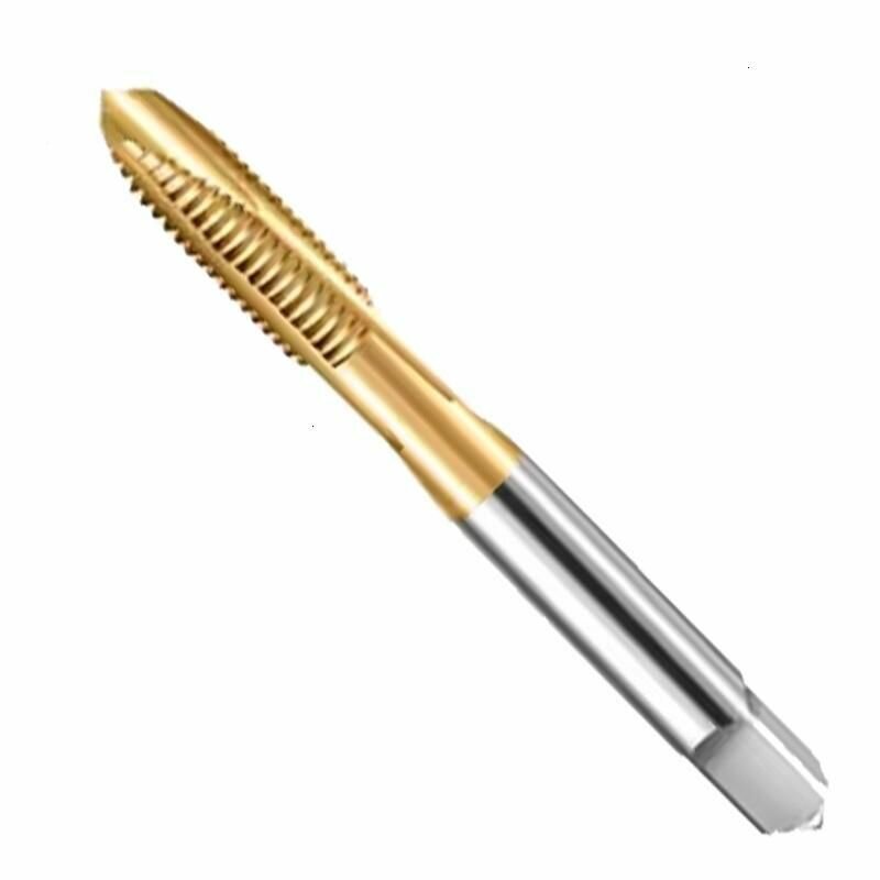 Метчики для станков с титановым покрытием, метчики со спиральным наконечником, из проволоки нержавеющей стали, сверла нарезания резьбы-наконечник M4x0.7