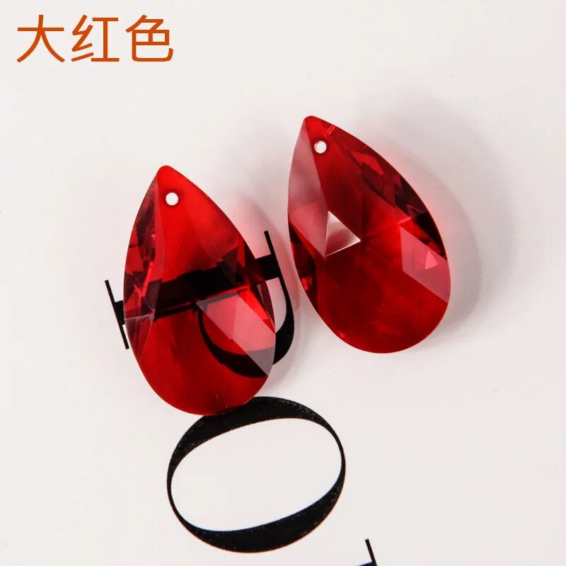 Camal подвесные кристаллы для люстры 5 шт. Красный, Red