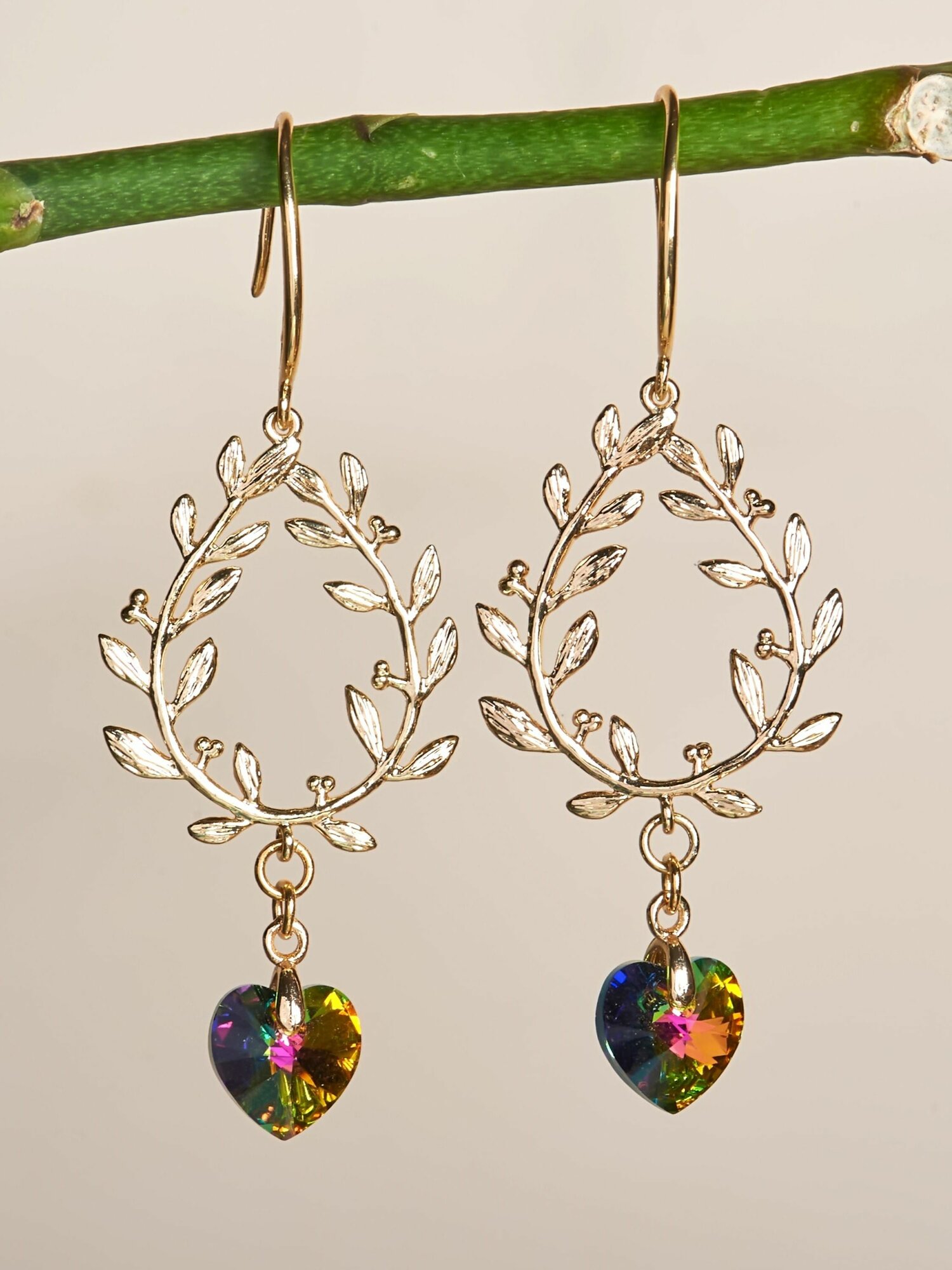 Серьги, кристаллы Swarovski, кристалл, стекло