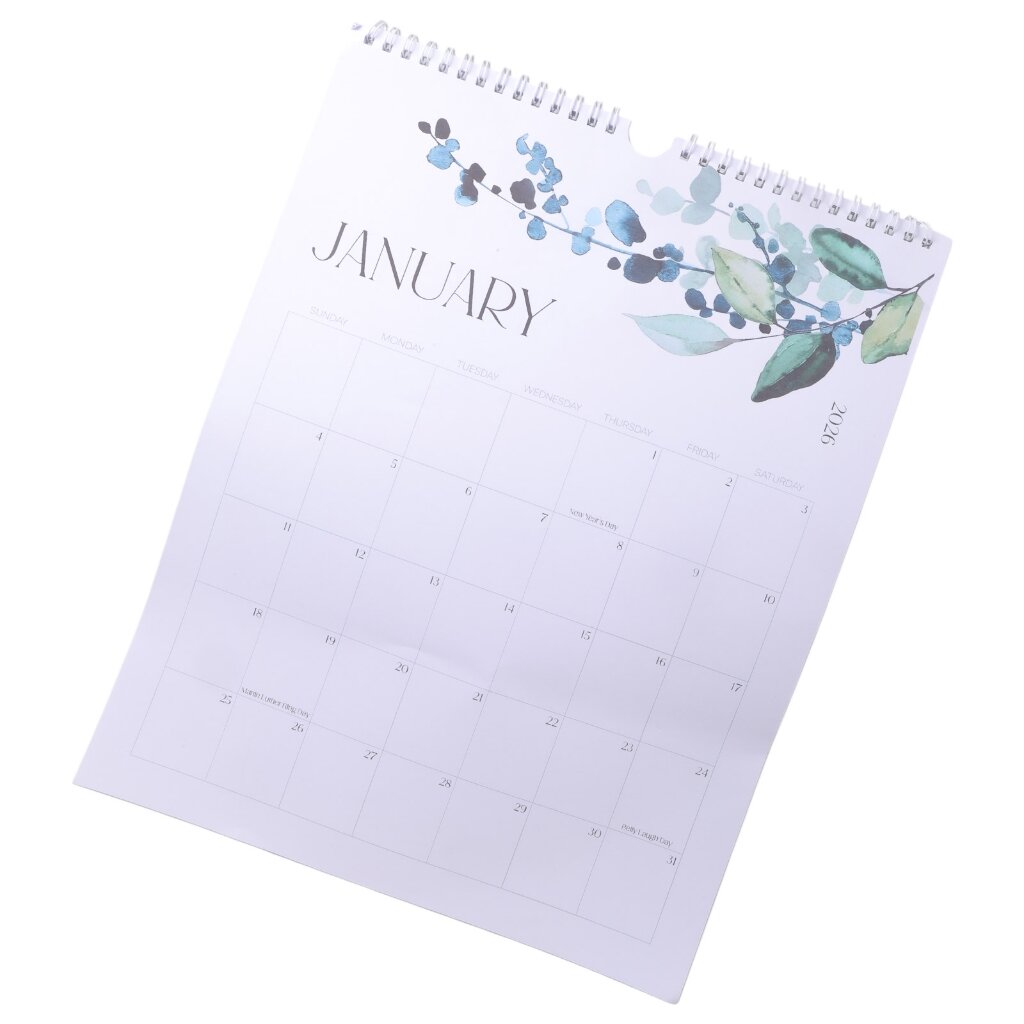 Календарь на 2026 Год Простой Подвесной Календарь Еженедельный Планировщик на 2026 год 18 Месячный Настенный Календарь Школьный Календарь Подарок для студентов