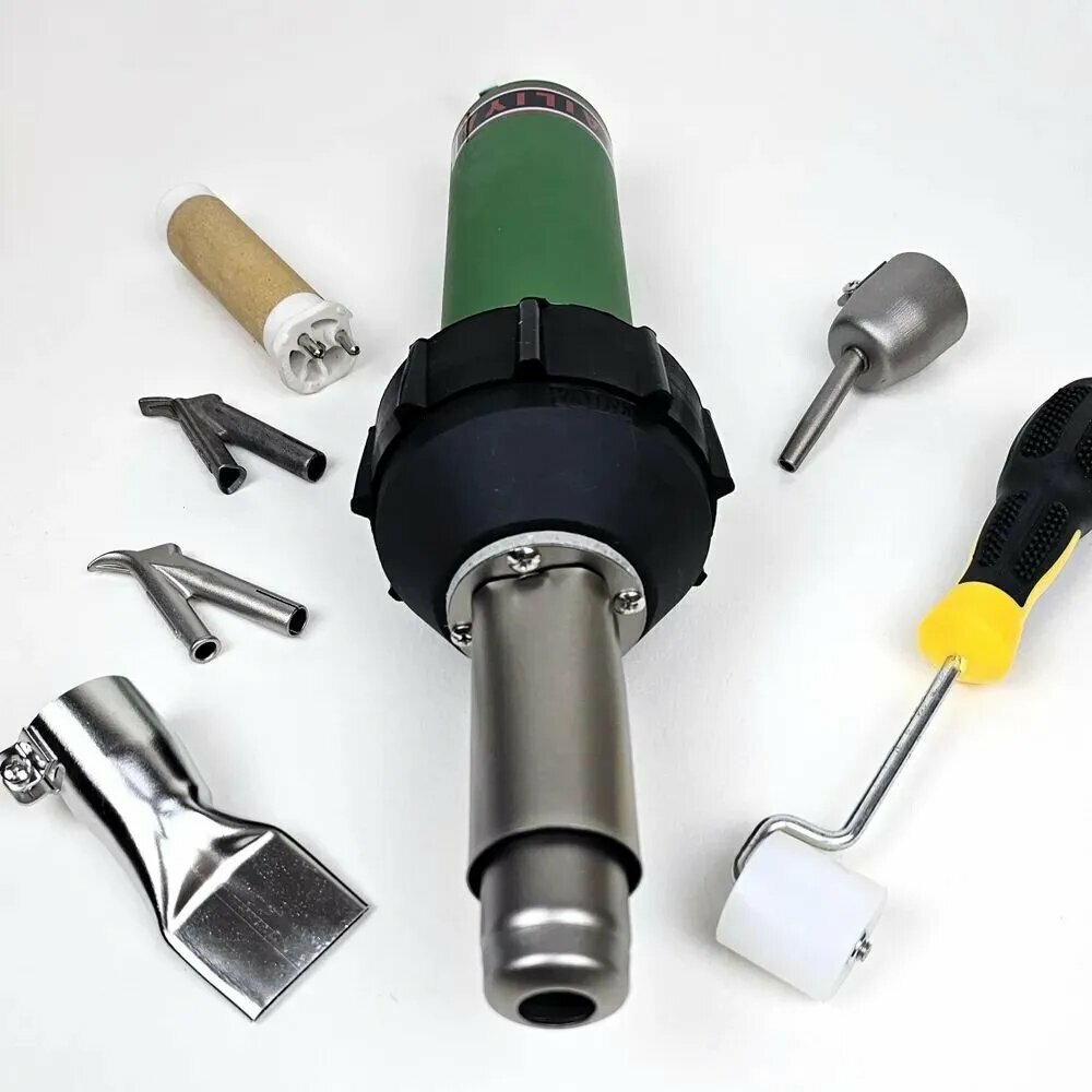 Строительный сварочный фен Kailiya 1600w для сварки термопластических пластмасс ПВХ, ПП, ПНД