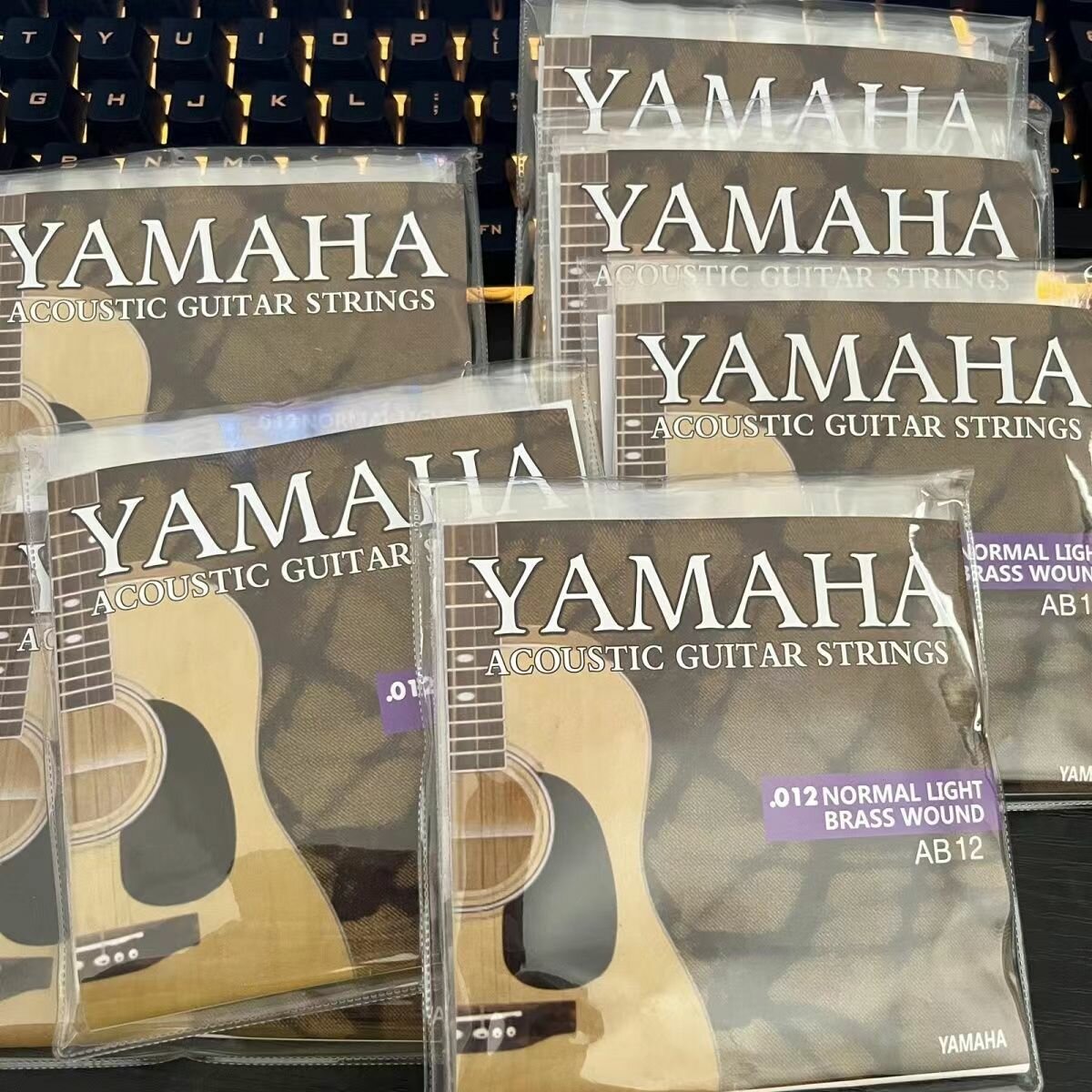 Набор струн Yamaha Nickel-Plated Bronze три комплекта 18 струн для акустической гитары, оригинальный бренд