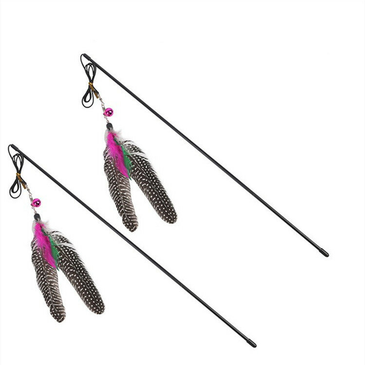 Жемчужное перо фазана Удочка Кошка Дразнить Палочка жемчужное перо большая птица Кошка Дразнить палка подвесная веревка