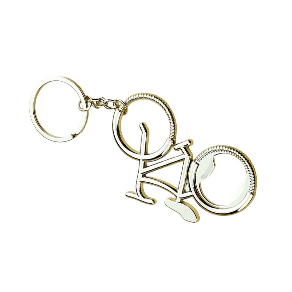 Креативный брелок для ключей в виде велосипеда, открывалка для бутылок, декоративная накладка из сплава для подарочных сумок, рюкзаков и сумок, для мужчин-любителей велоспорта.