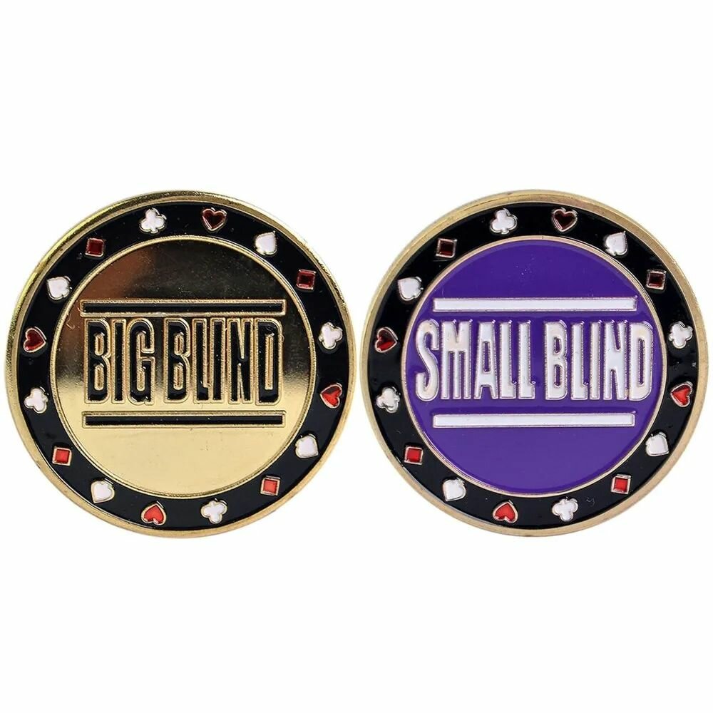 Аксессуар для игральных карт, Металлический тиснитель карт - блайнды 020 + фиолетовые 035, 2 штуки