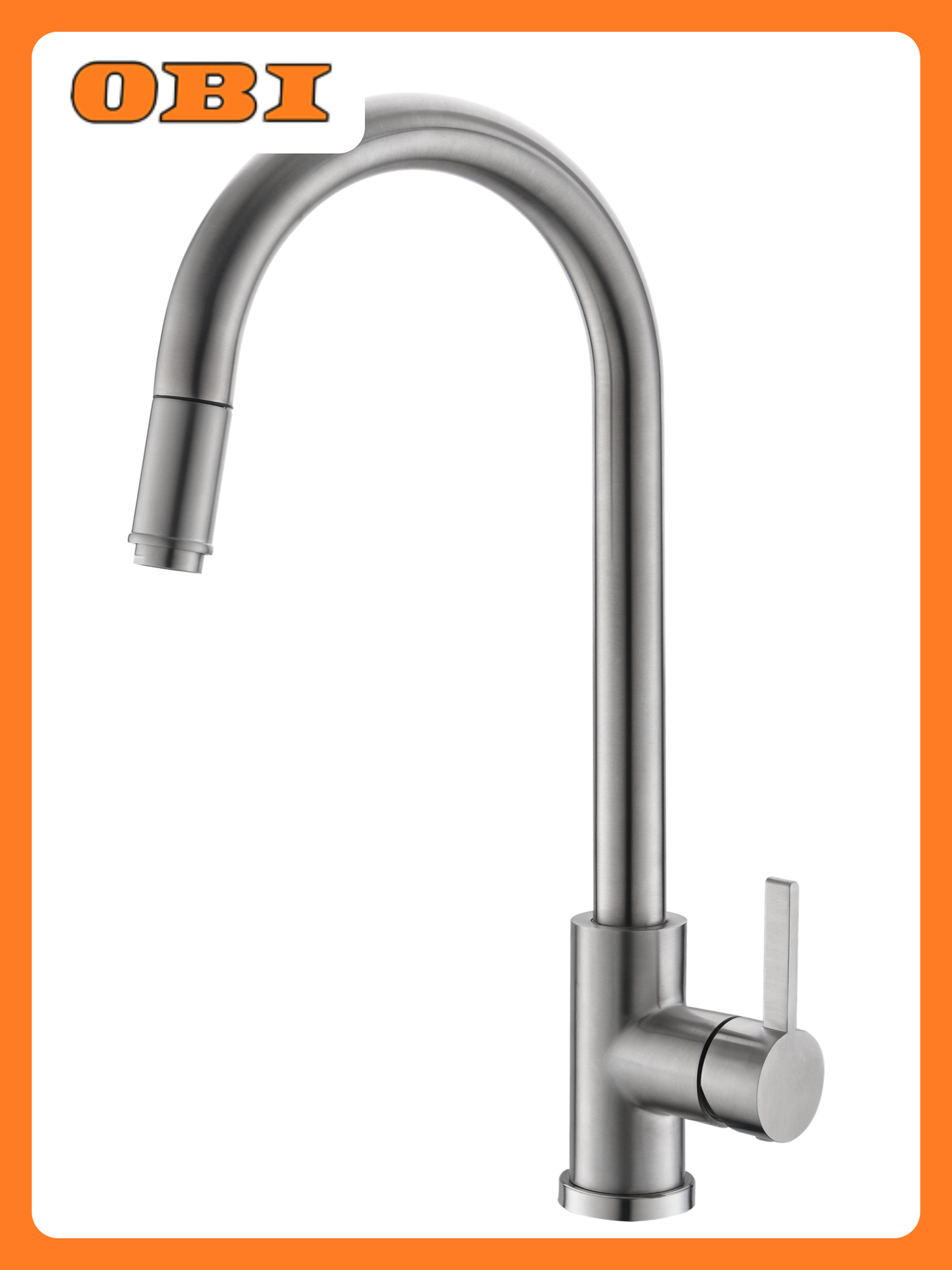 Смеситель для кухни, R-излив, Boat хром, рычажное управление