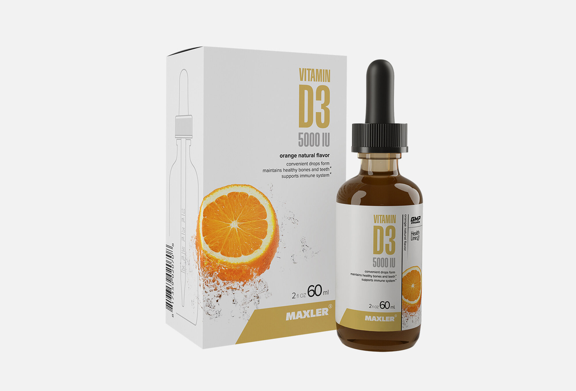 Витамины MAXLER Vitamin D3 5000 60 мл