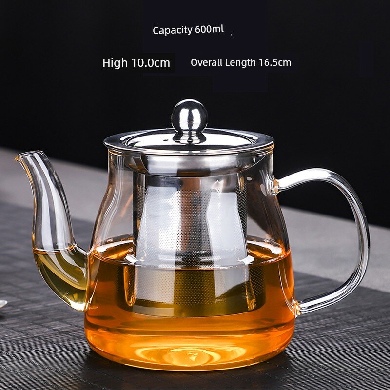 Чайный чайник Shanjing Teahouse, утолщенный термостойкий чайник из боросиликатного стекла, большой чайник из