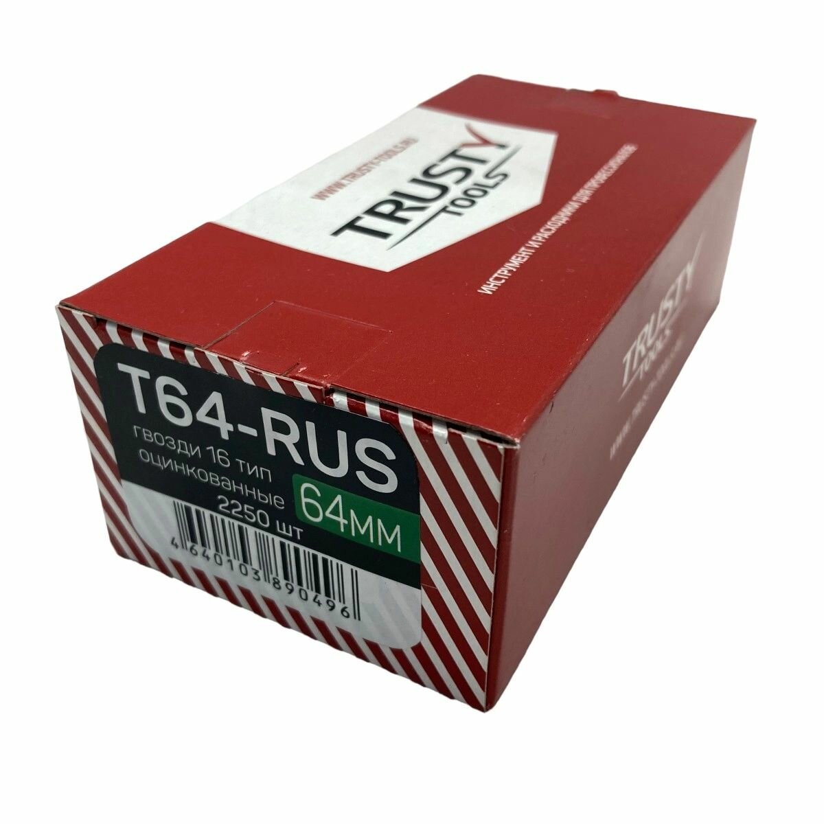 Гвоздь отделочный 16ga 64 мм (2250 шт) Trusty-Tools