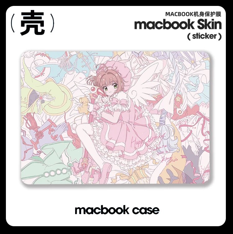 Чехол Card Captor Anime SAKURA для Macbook Air M2 M1 Pro 2022air13(A2681)