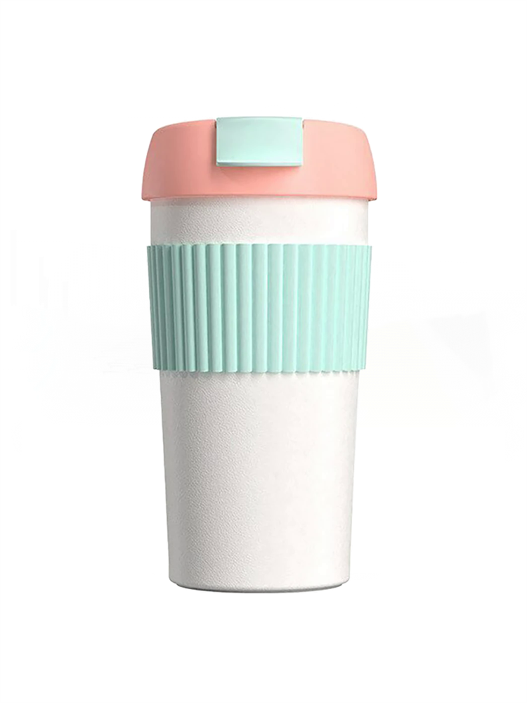 Kiss kiss fish Термокружка непроливайка Kiss Kiss Fish Rainbow 490ml S-U45C белый/розовый/мятный
