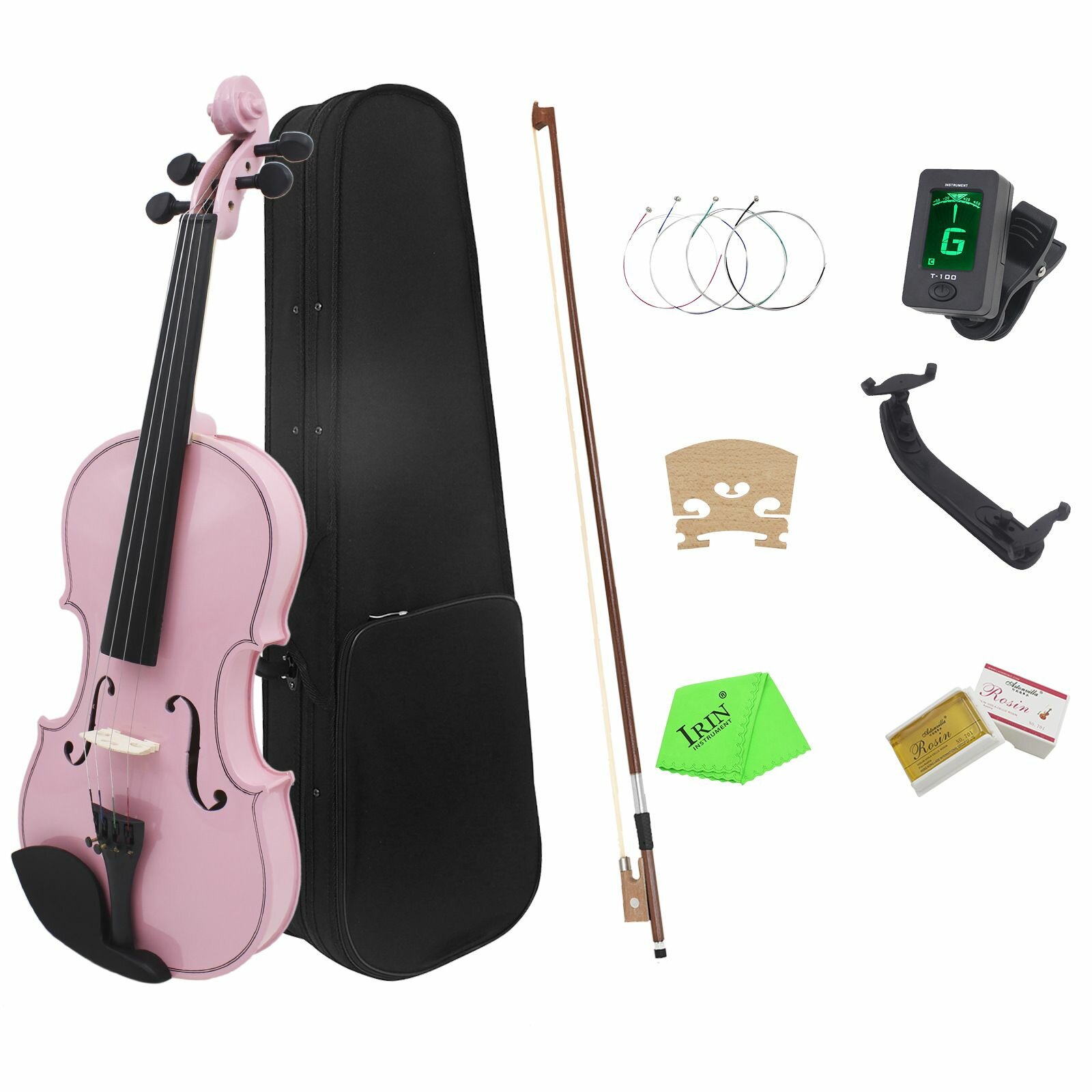 Набор скрипок для начинающих и взрослых, размер 4/4