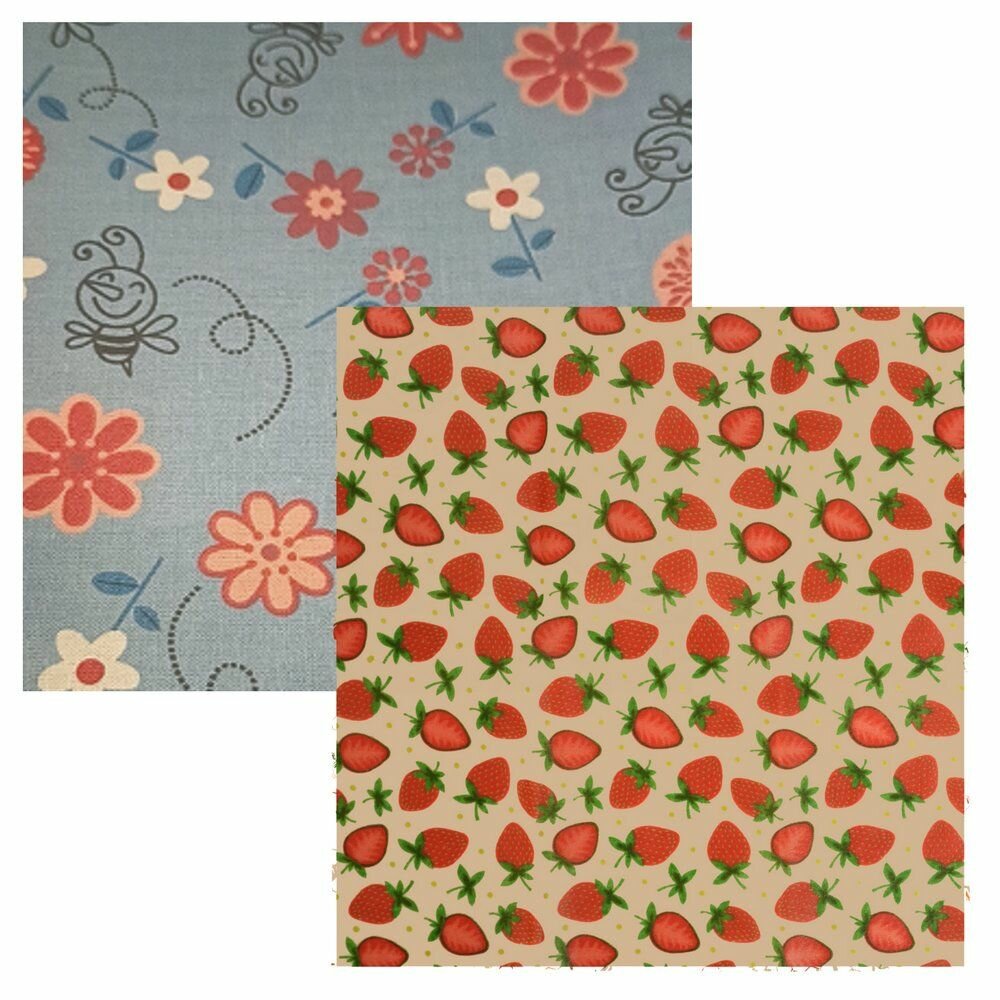 Восковые салфетки для продуктов, 25х28 см. Состав: 100% хлопок, воск, масло жожоба