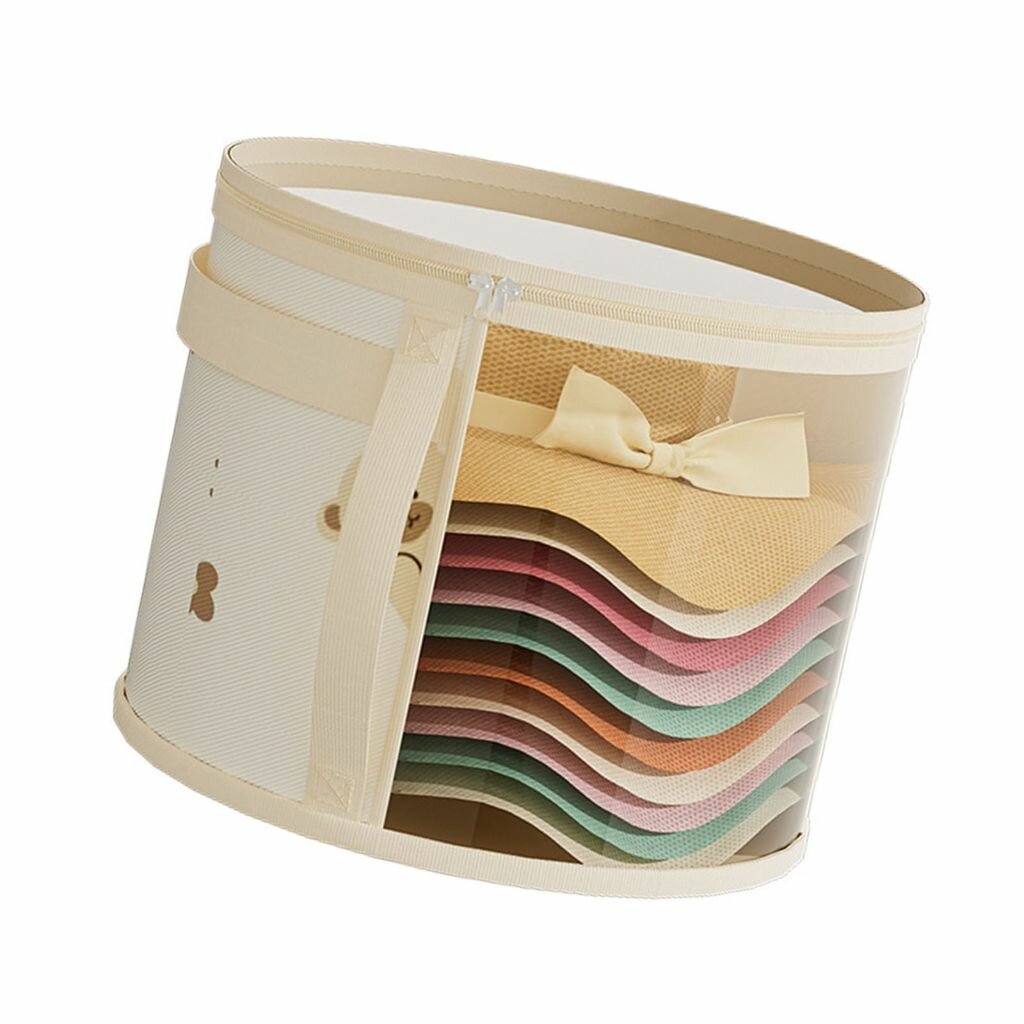 Негабаритная Прозрачная Коробка-Органайзер Для Шляп Складной Футляр Для Хранения Бейсбольных Кепок