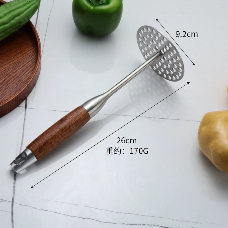 Идеальный пресс для пюре，Ручной пресс для картофеля, тыквы и батата，26cm