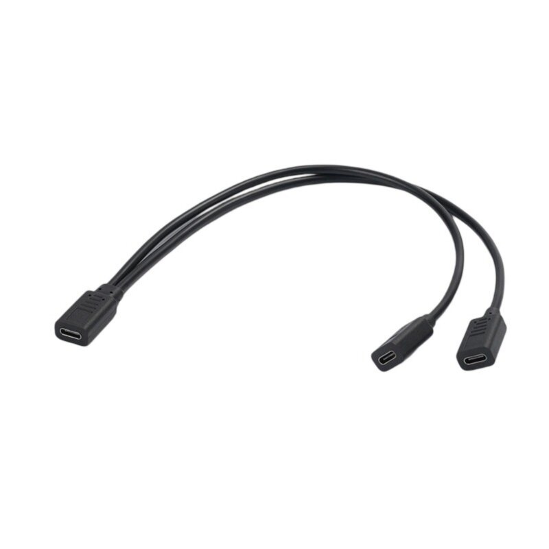 Разветвитель USB C Кабель для зарядки USB Type C Female до 2 двойных разъемов USB Type C Female