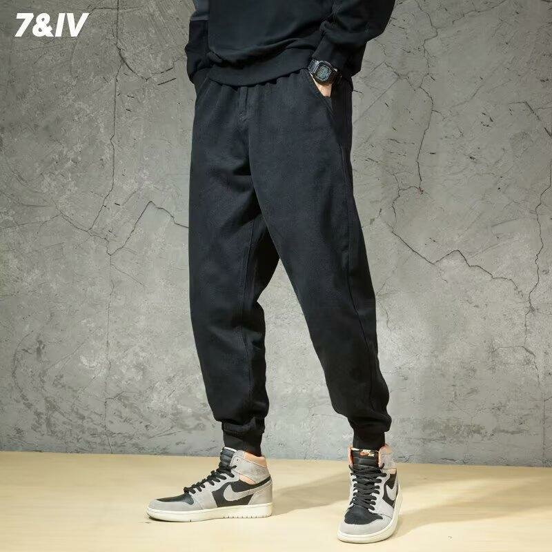 Тренд RONG CH Мужские Джинсы Весна Интернет-Популярные Слим Кроп Харем Деним, Размер_3XL