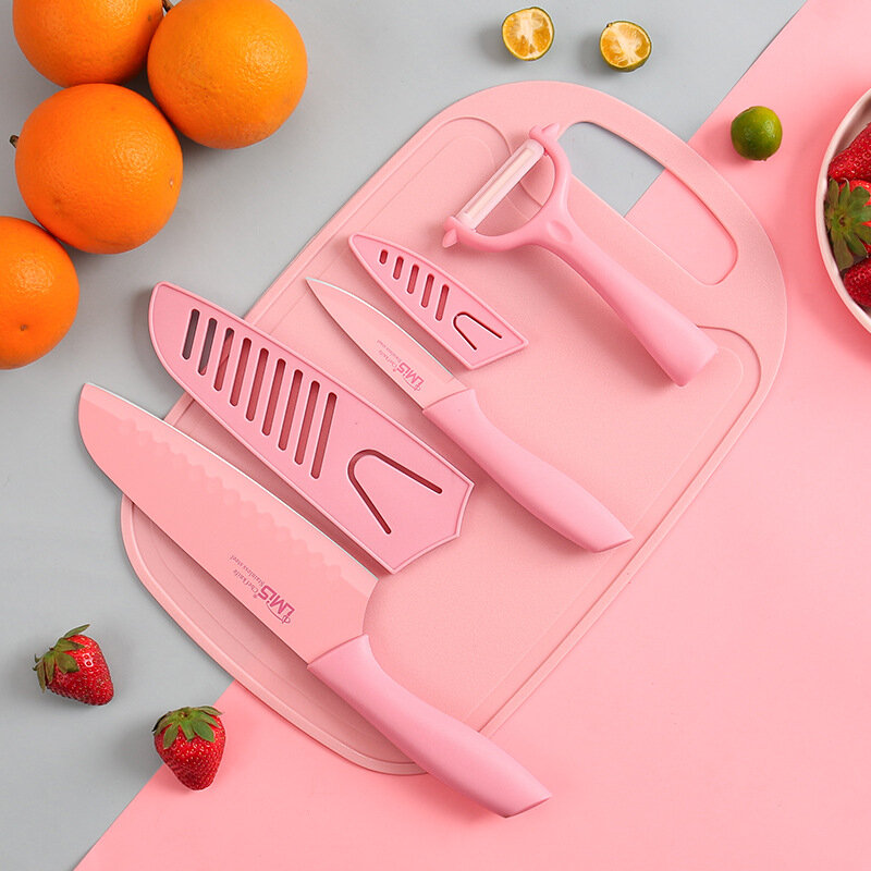 Нож для нарезки, разделочная доска, нержавеющая сталь, детское питание, домашняя кухня, острый нож для нарезки, нож для мяса, набор ножей для фруктов с подставкой для ножей