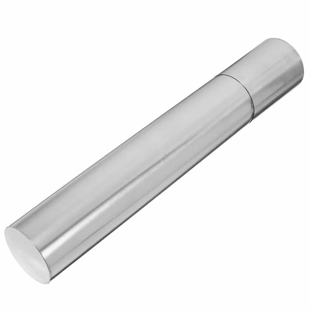 Тубус из нержавеющей стали серебристый для хранения документов и сертификатов