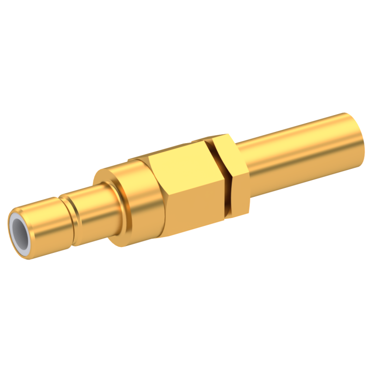 Китайский аналог(замена):2001-1571-003 SMB прямой разъем, штыревой, обжимного типа для кабеля 2.650 S, позолота