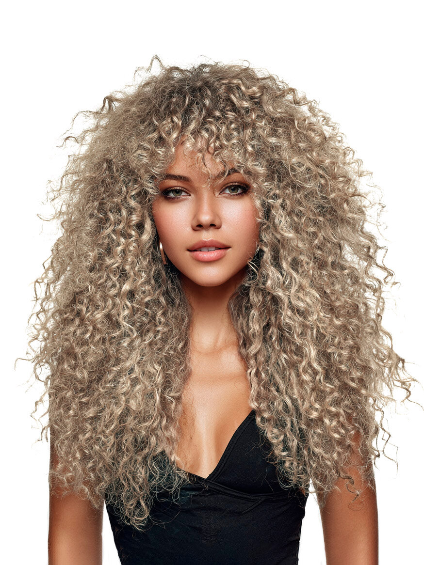 Hairshop Афрокудри 22 60см (Пепельный блондин)