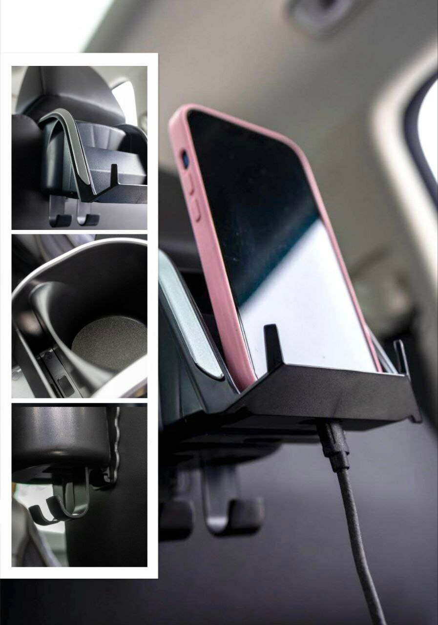 Подстаканник в машину, держатель для телефона в машину 3 в одном